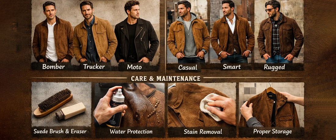 Complete Guide to Suede Jacket: Types, Styles, & Care