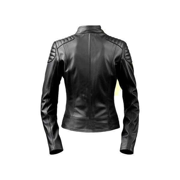 Women's Stylish Black Leather Jacket - AU LeatherX