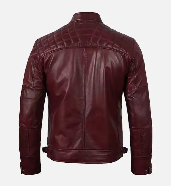 Premium Quality Men's Maroon Leather Jackets
